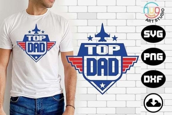 Top Dad Fathers Day PNG SVG - Instant Download Art File - Etsy