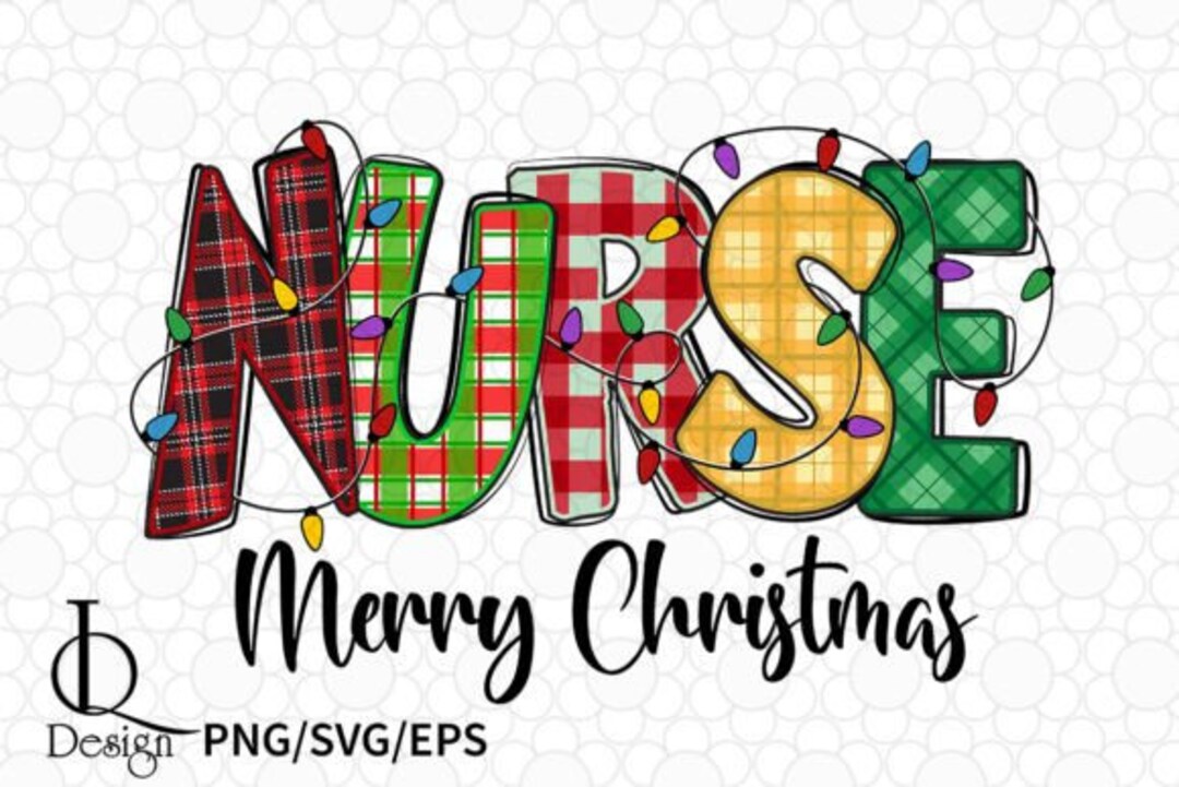 Nurse Christmas PNG Sublimation - Instant Download - Etsy