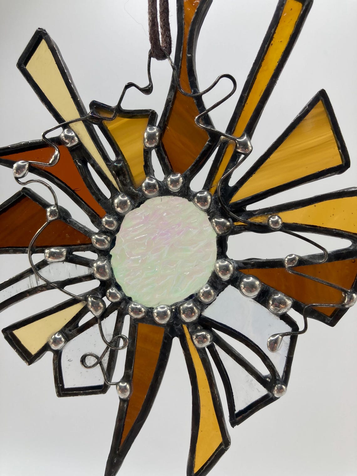 Stained Glass Asymmetrical Flower - Etsy