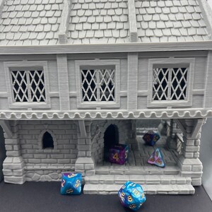 Dnd Cottage House. 3 Peice. 9 Inches Tall. Paintable PLA Professional ...