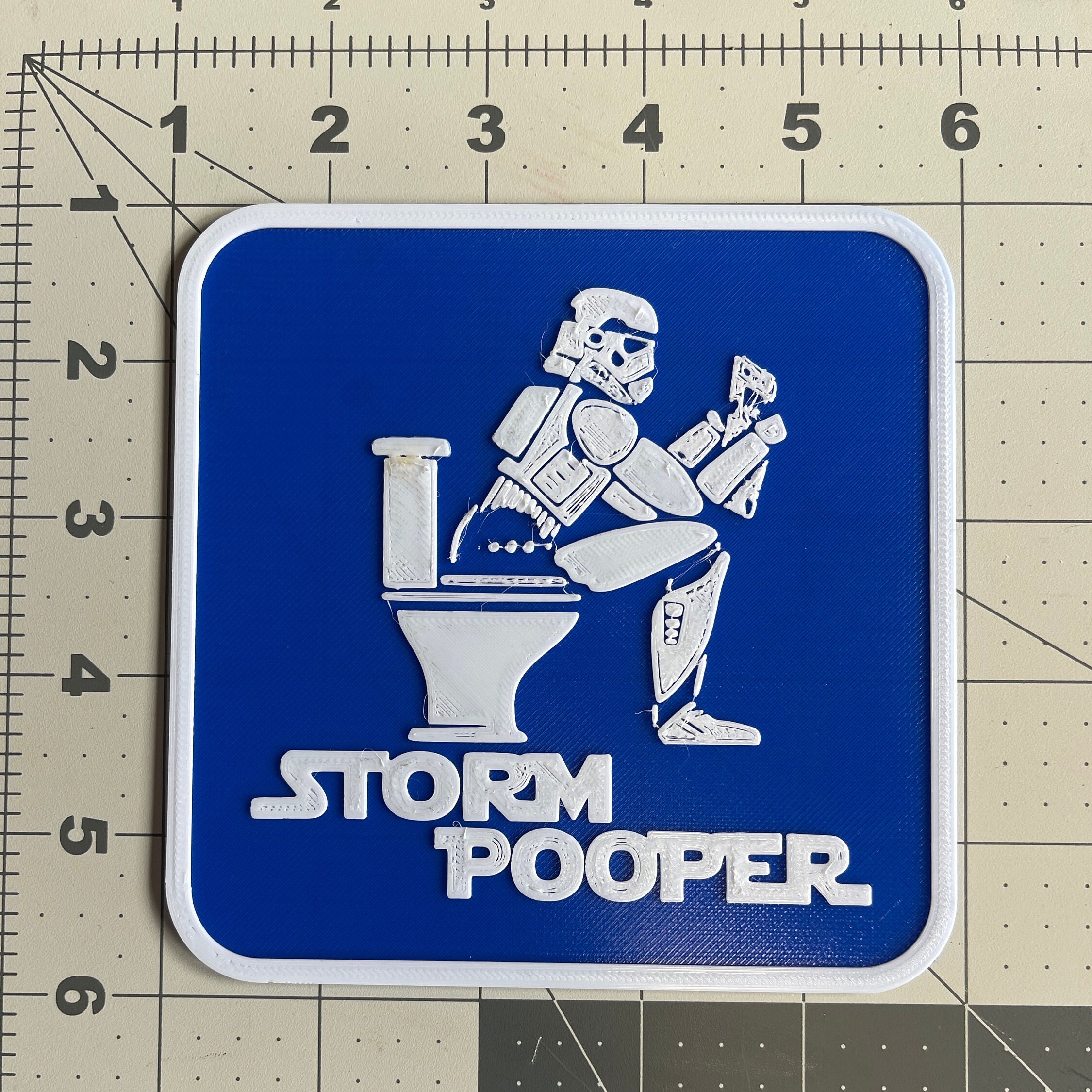Storm Pooper Funny Bathroom Sign - for Starwars Nerd Fans - - Etsy