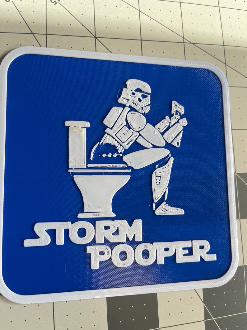 Storm Pooper Funny Bathroom Sign - for Starwars Nerd Fans - - Etsy