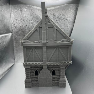 Dnd Cottage House. 3 Peice. 9 Inches Tall. Paintable PLA Professional ...