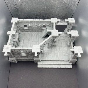 Dnd Cottage House. 3 Peice. 9 Inches Tall. Paintable PLA Professional ...