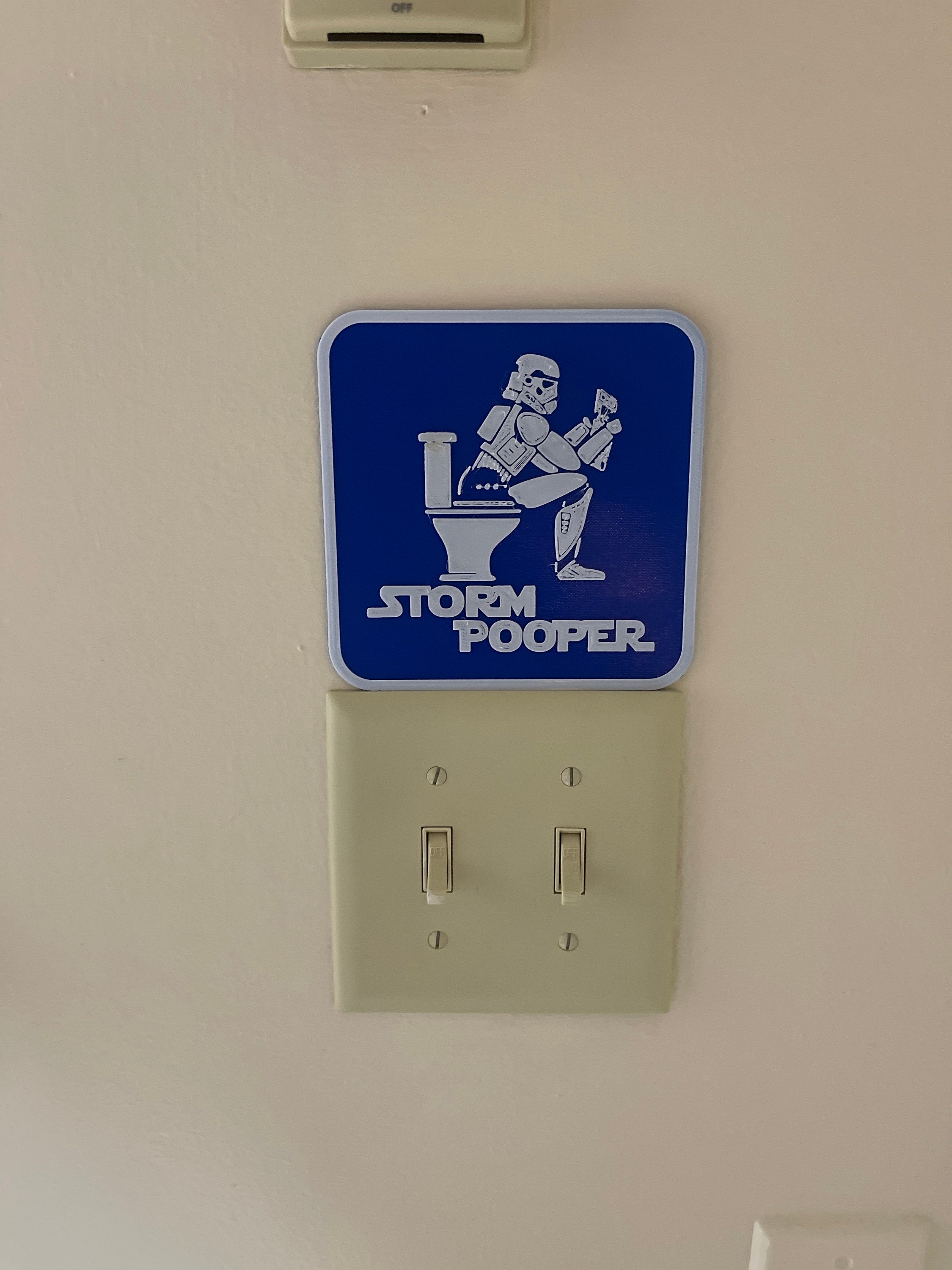 Storm Pooper Funny Bathroom Sign - for Starwars Nerd Fans - - Etsy