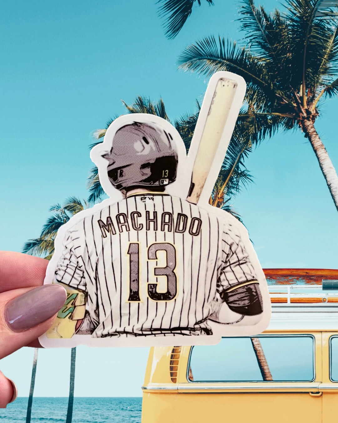 Manny Machado Padres Stickers Jersey Back - Etsy