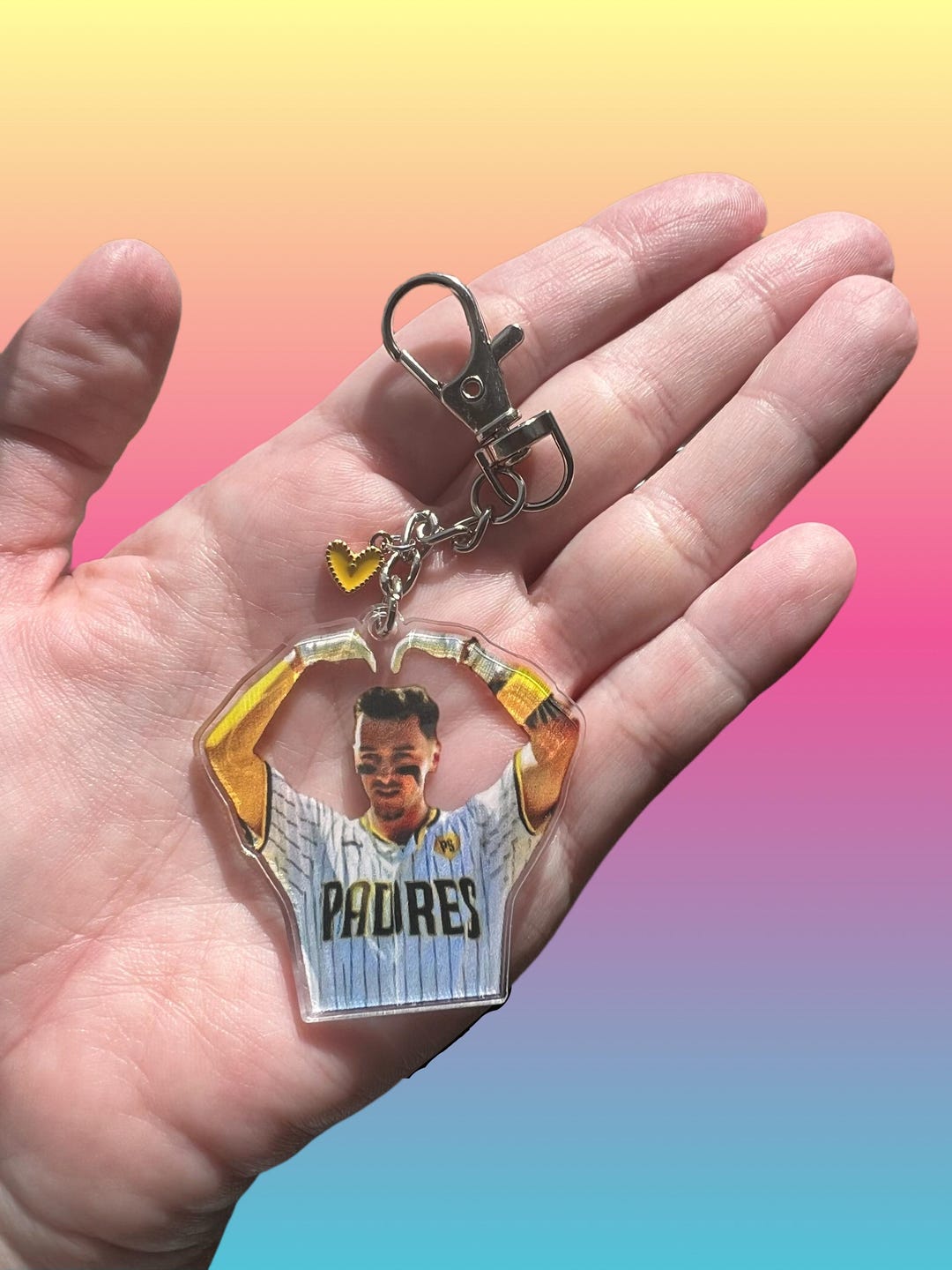 Jackson Merrill Heart | Key Chain | Bag Charm - Etsy