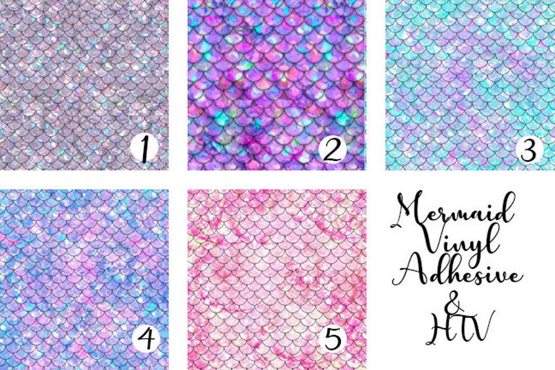 Mermaid Glitter Scales / Patterned Vinyl / 651 Vinyl / Printed Vinyl ...