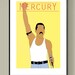 Freddie Mercury Print Queen Wall Art Icons Collection Concert Gig ...