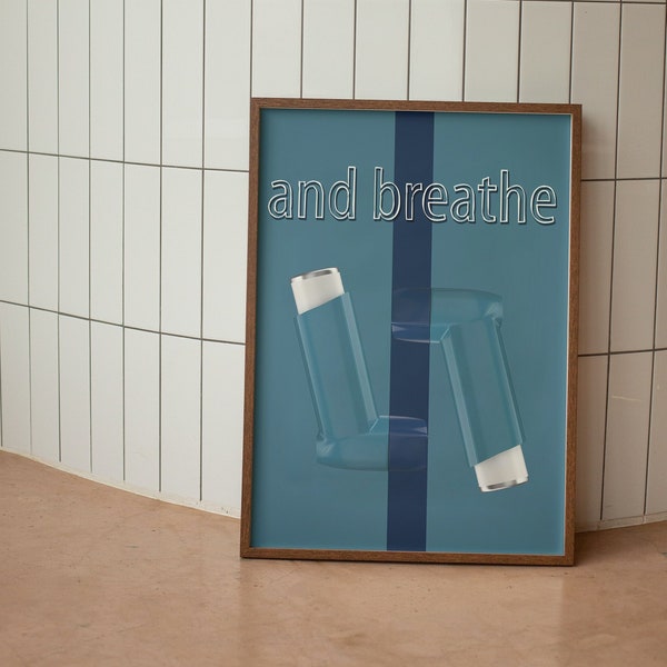 Asthma Inhaler Print - Etsy