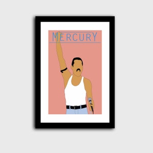 Freddie Mercury Print Queen Wall Art Icons Collection Concert Gig ...