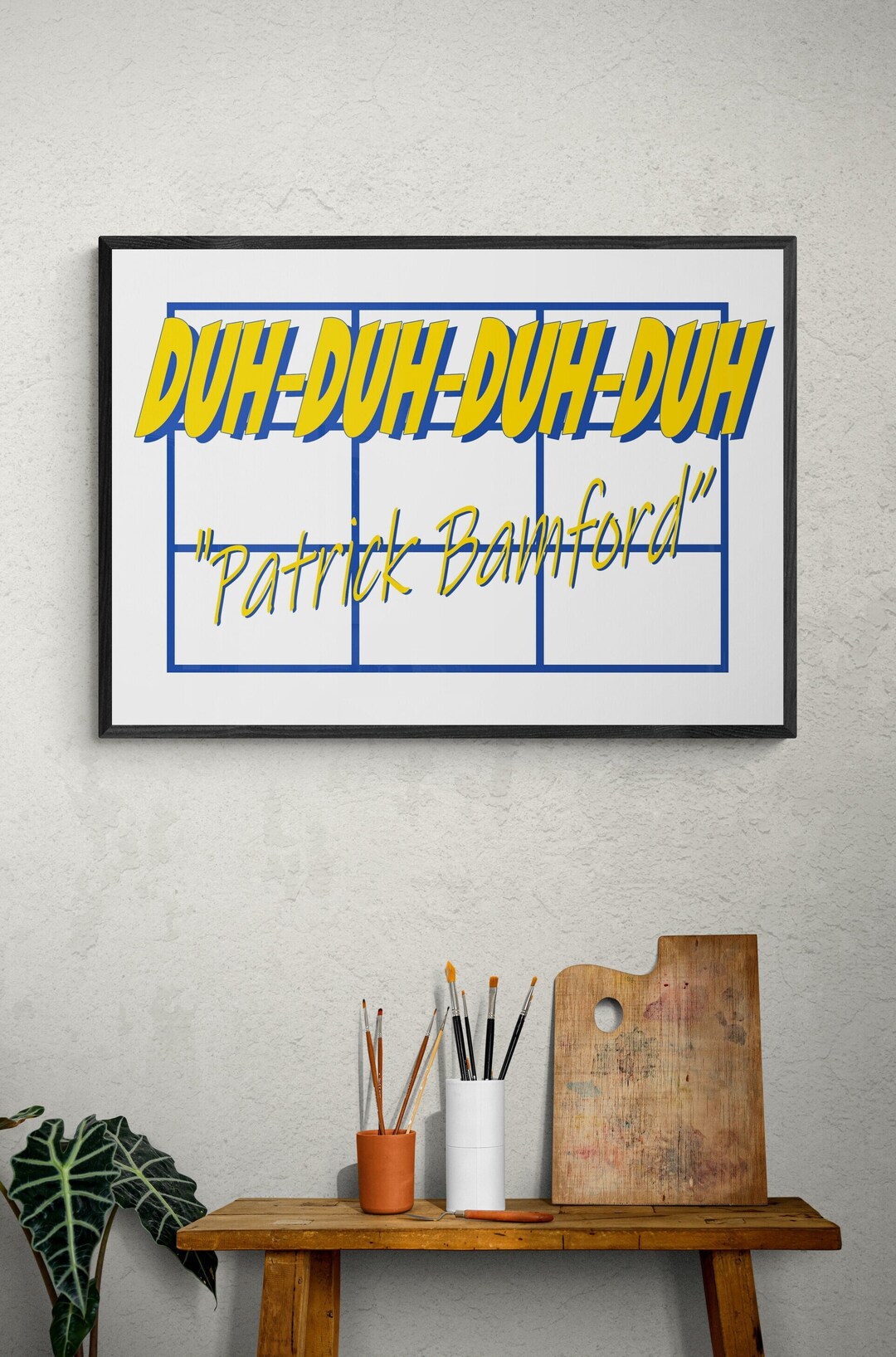 Duh-Duh-Duh-Duh Patrick Bamford Druck Fußball Leeds Groß Musik Wand ...