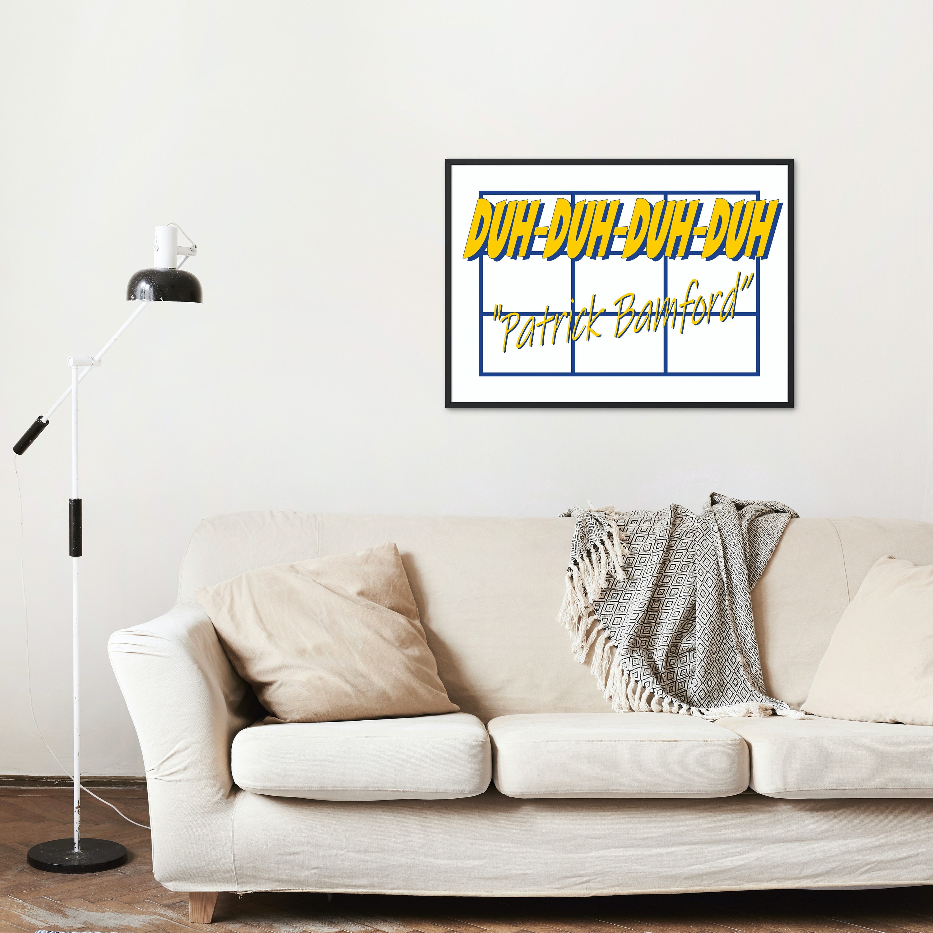 Duh-Duh-Duh-Duh Patrick Bamford Druck Fußball Leeds Groß Musik Wand ...