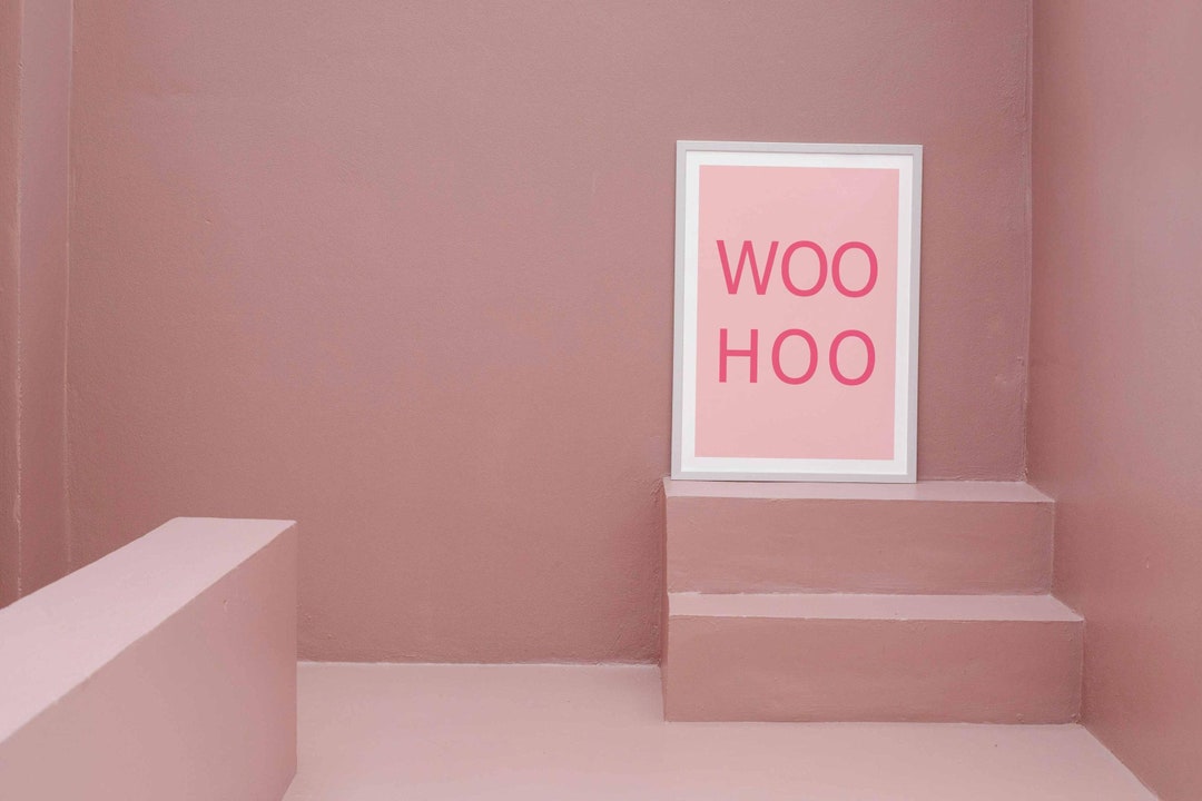 Woo Hoo Print | Celebration Wall Art | Blur | Song 2 | A6 A5 A4 A3 A2 ...