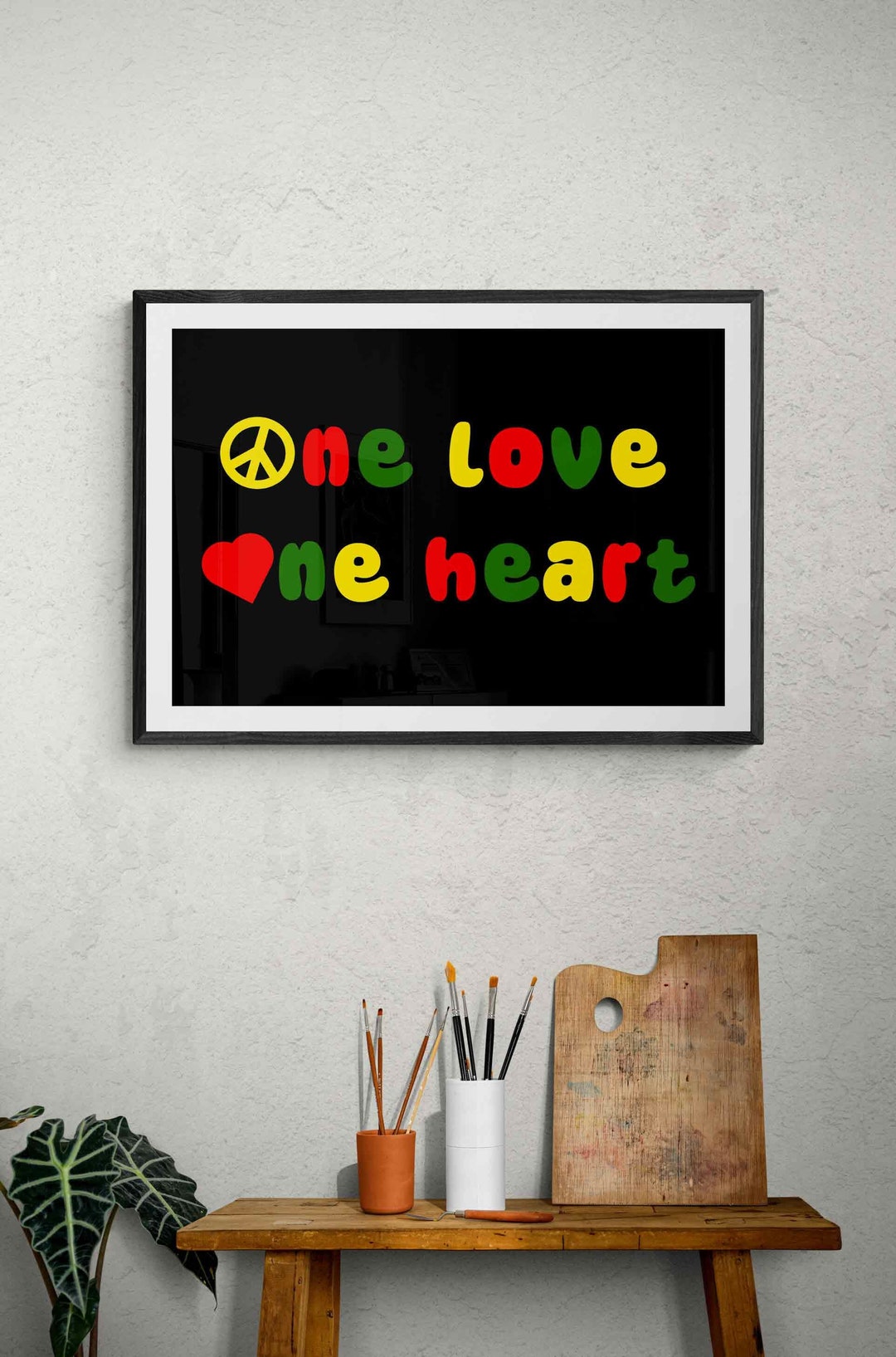 Reggae Music Lyrics Print: One Love One Heart Typography - Etsy