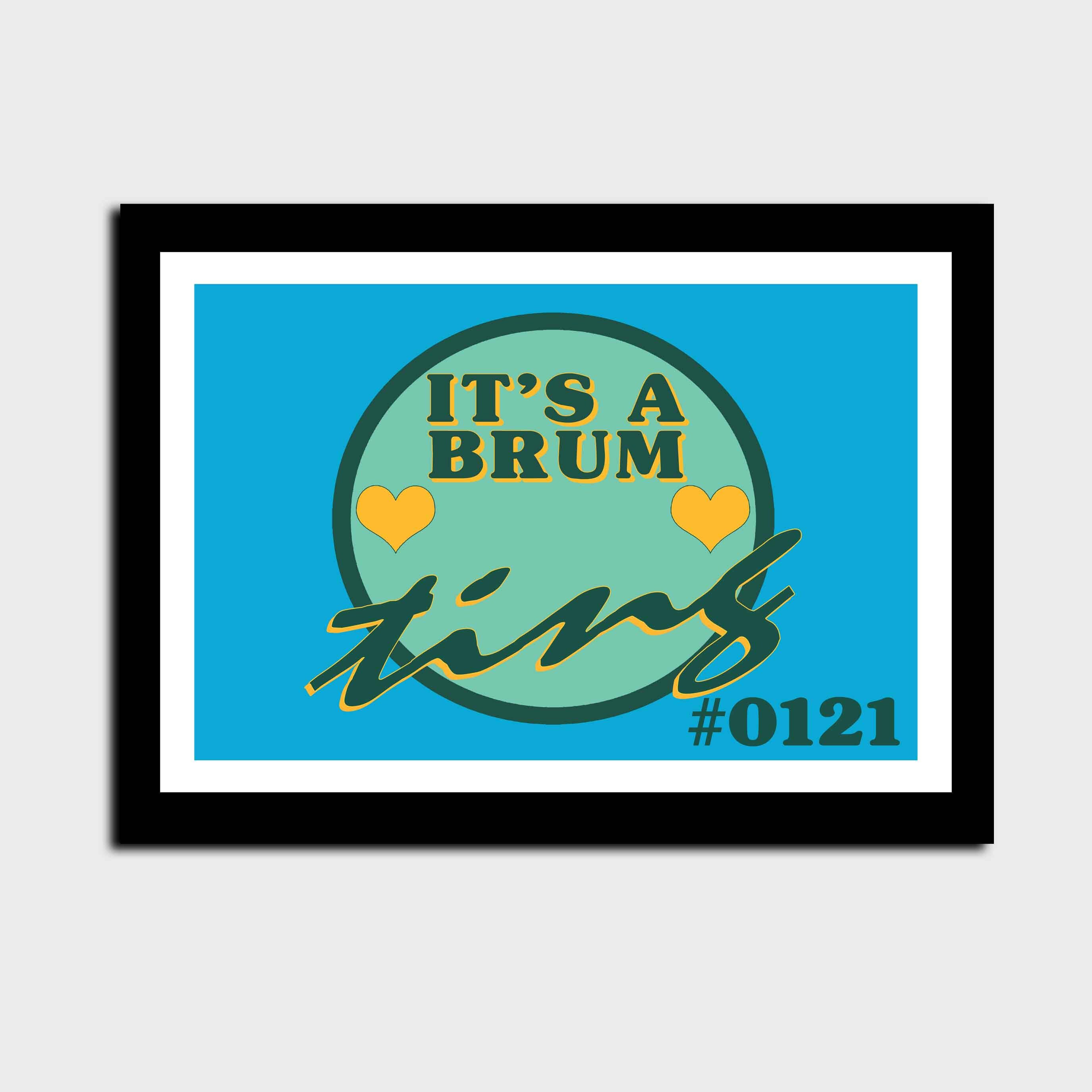 Es ist ein Brum Ting Print Dialekt Slang Wandkunst Birmingham-Druck A5 ...