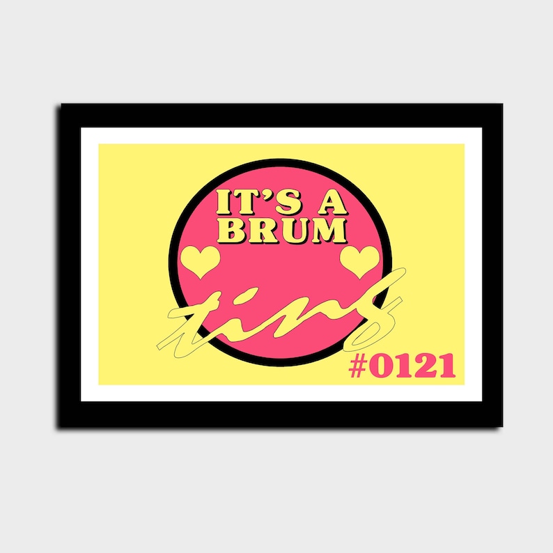 Es ist ein Brum Ting Print Dialekt Slang Wandkunst Birmingham-Druck A5 ...