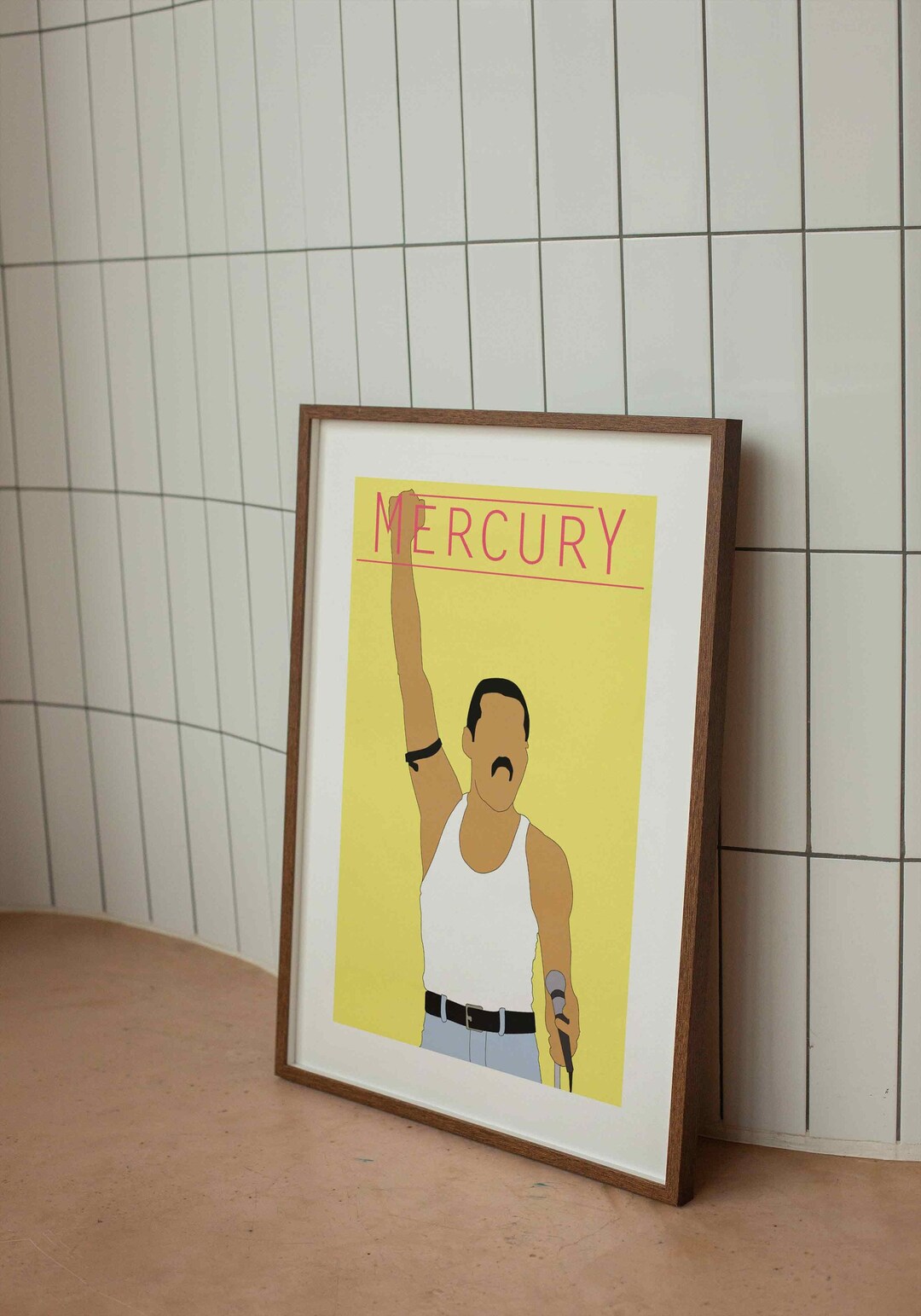 Freddie Mercury Print Queen Wall Art Icons Collection Concert Gig ...