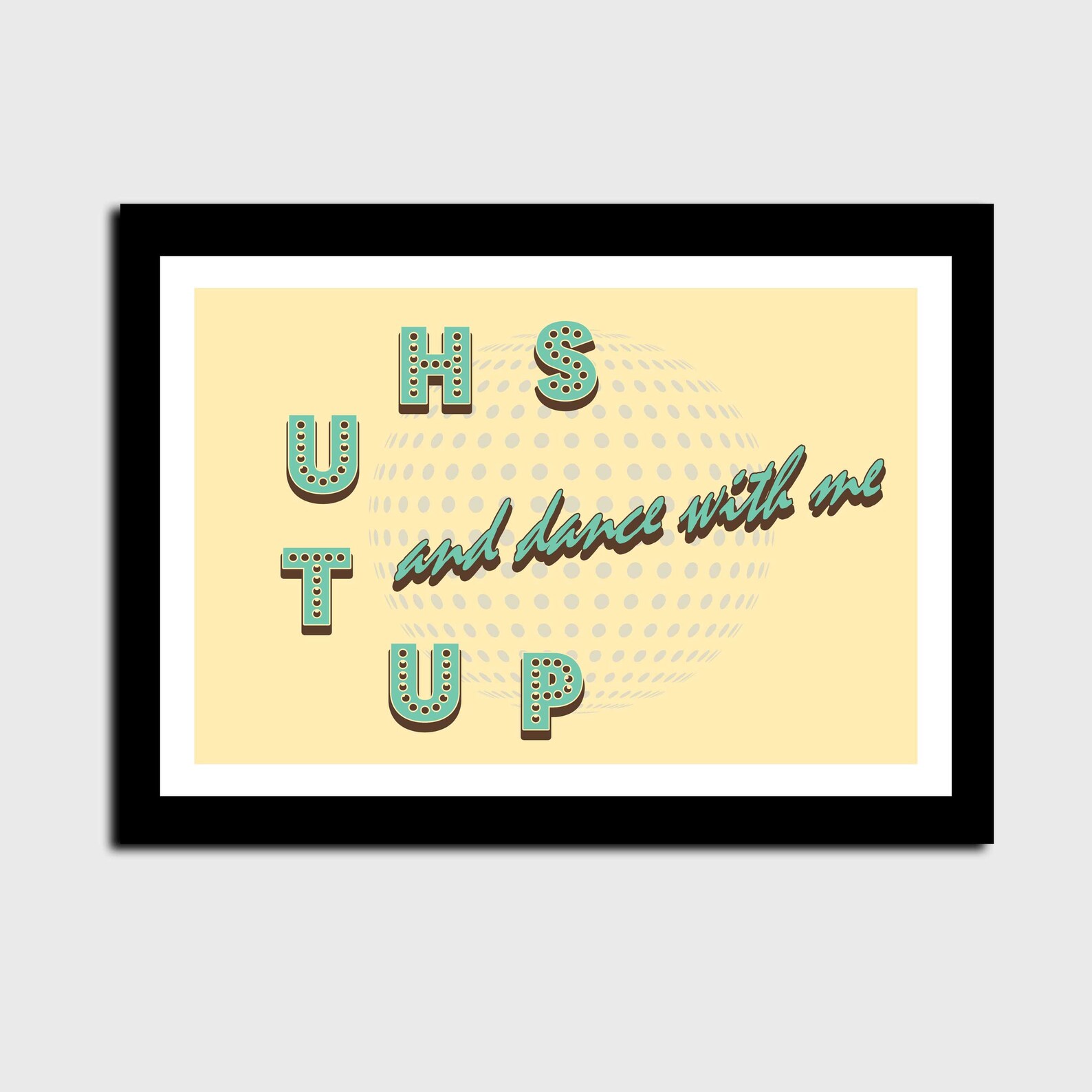 Shut up and Dance Print | Music Poster | Indie Pop Rock | A6 A5 A4 A3 ...