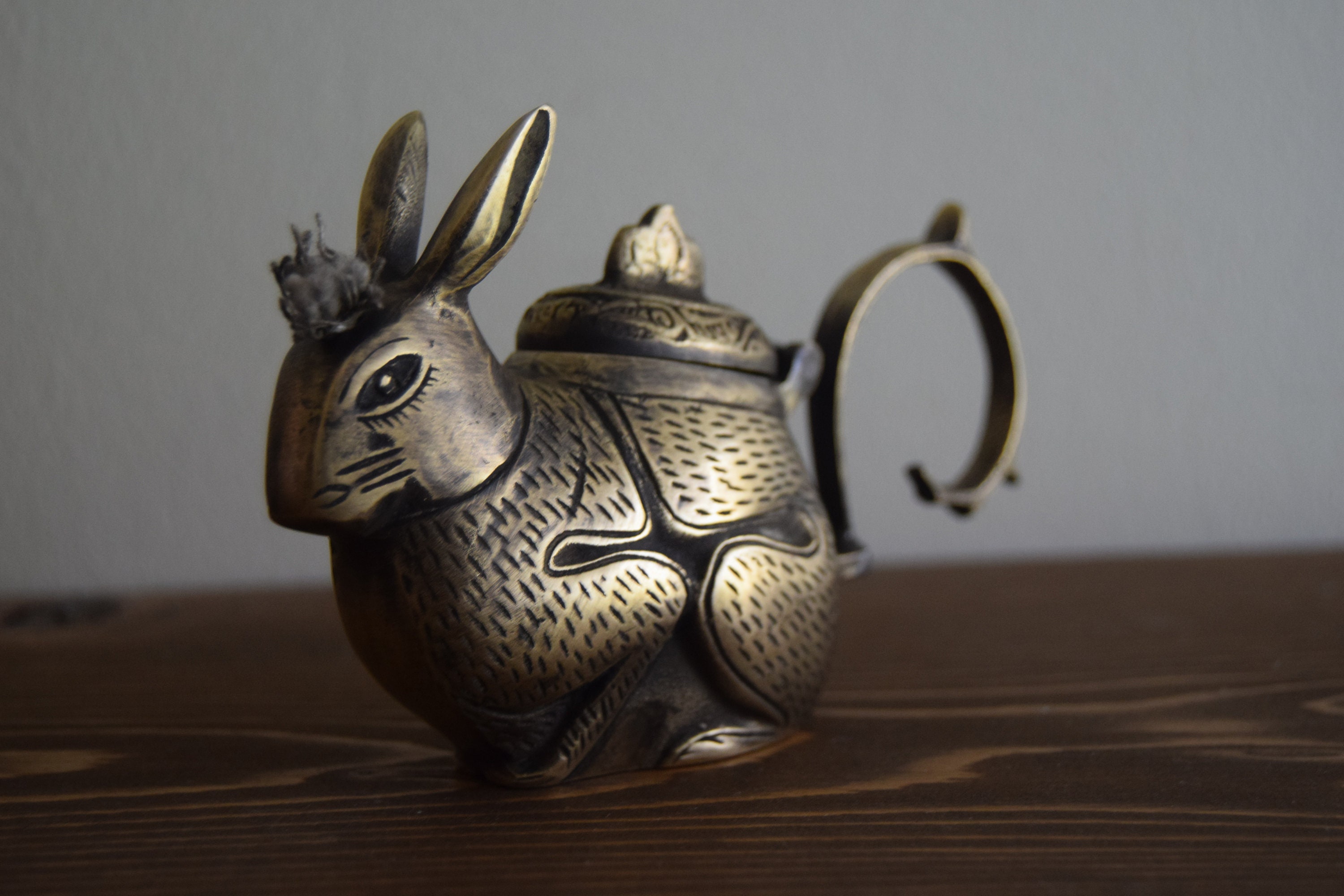 Hand Forged Reproduction Brass Rabbit Oil Lamp Vintage Oil Lamp - Etsy