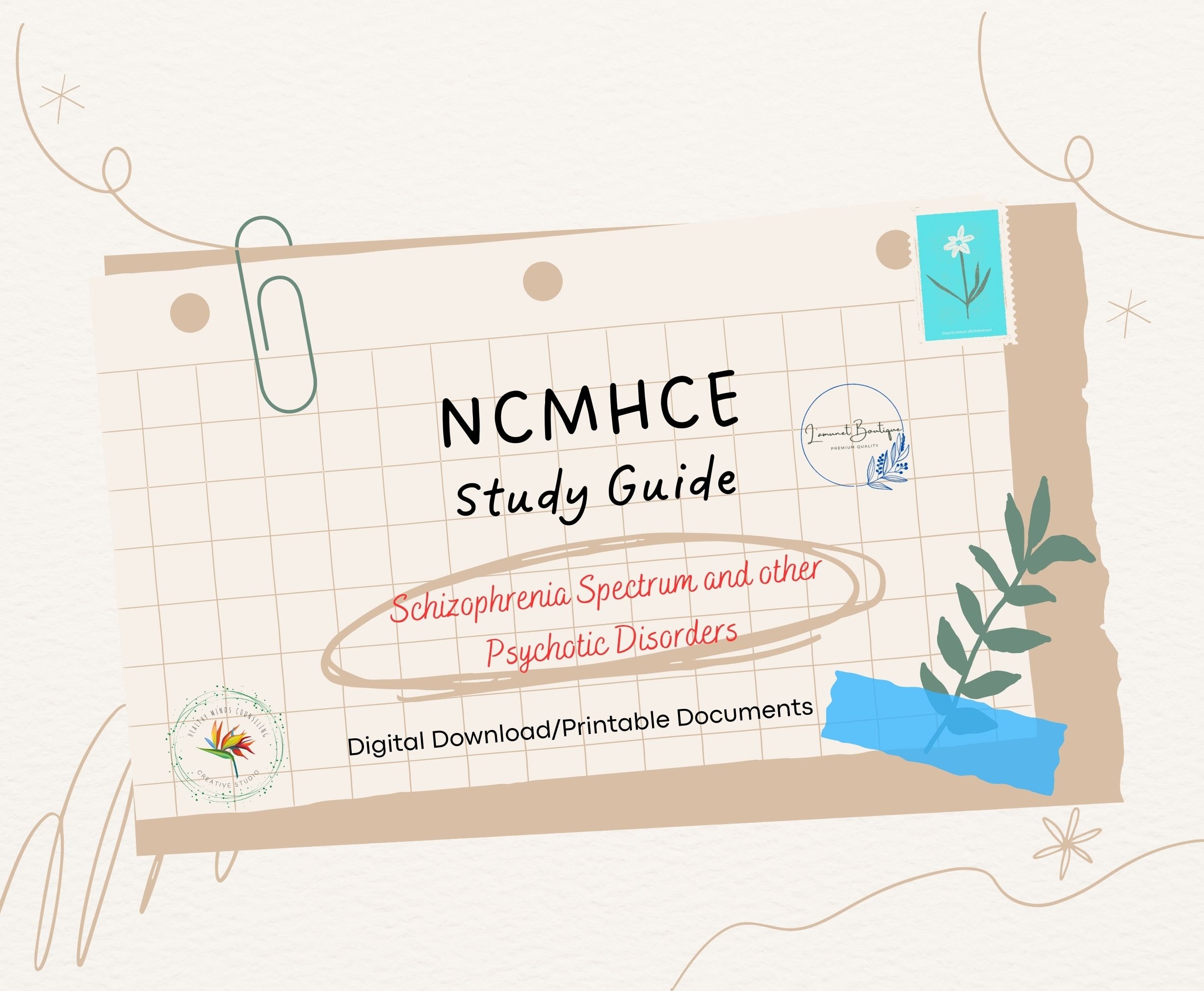 11 Printable Pages Instant Download Schizophrenia Spectrum Study Guide ...