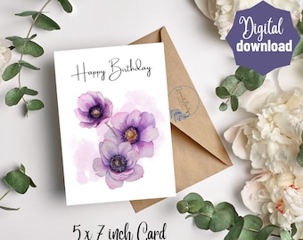 Printable Graduation Greeting Card Instant Download 5x7 Inch - Etsy