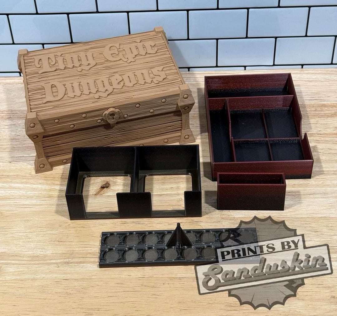 Deluxe Single Color Treasure Chest Storage for Tiny Epic Dungeons - Etsy