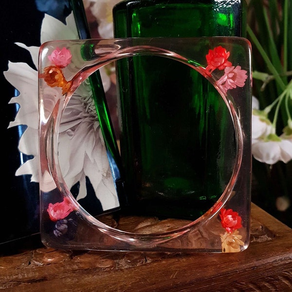 Flower Bangle - Etsy