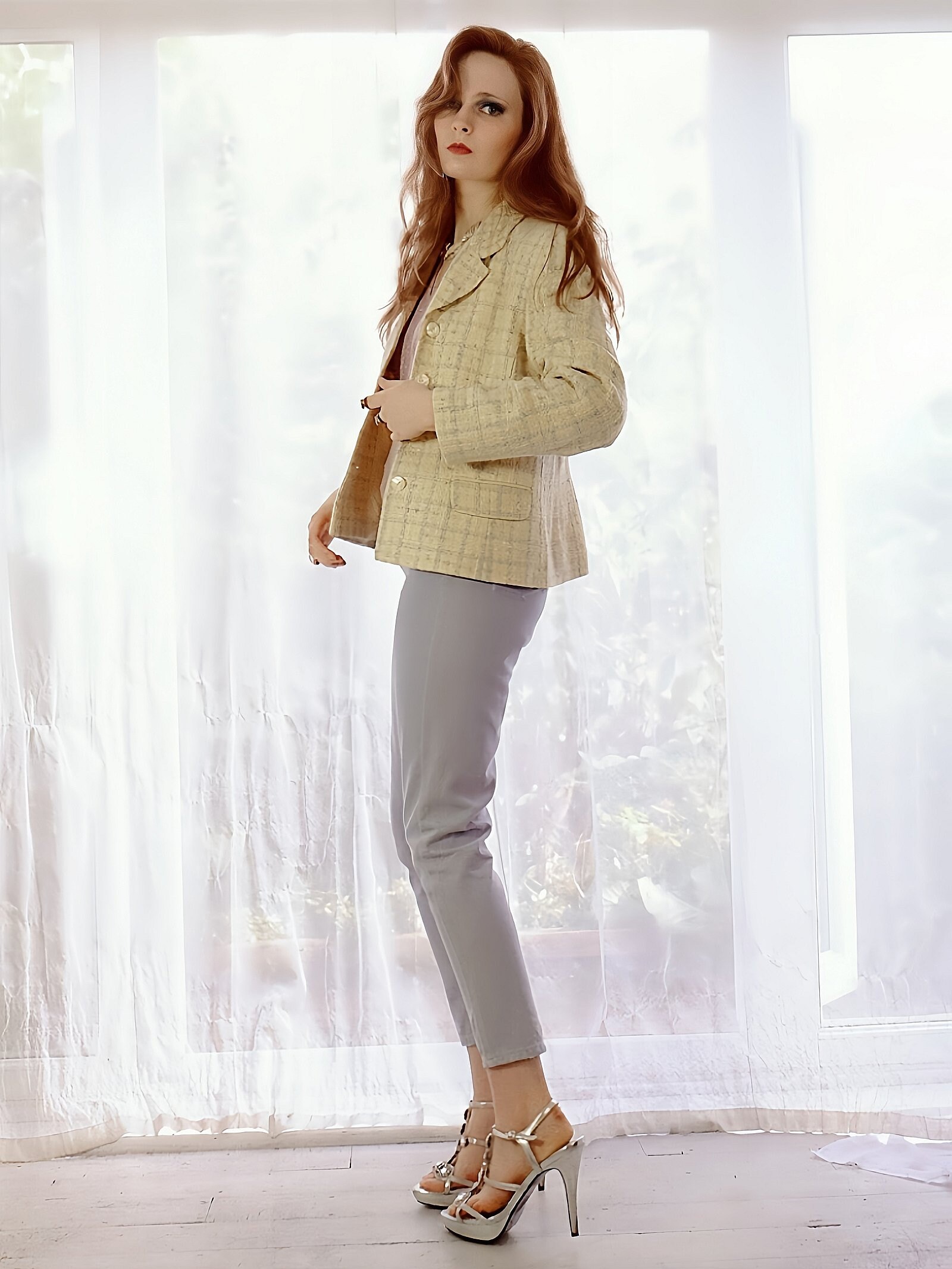 Vintage Laura Ashley Yellow Check Jacket Size 14 - Etsy