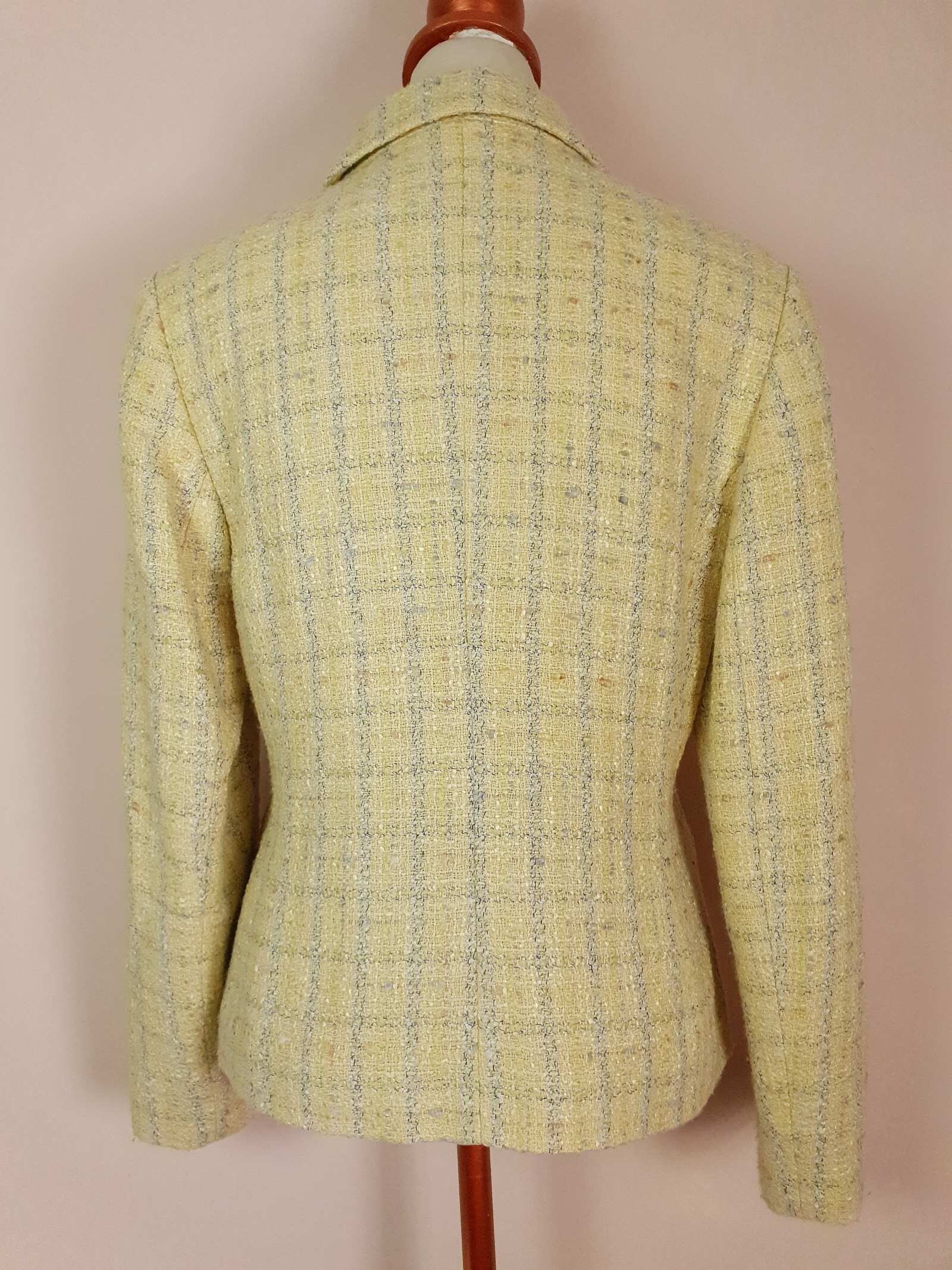Vintage Laura Ashley Yellow Check Jacket Size 14 - Etsy