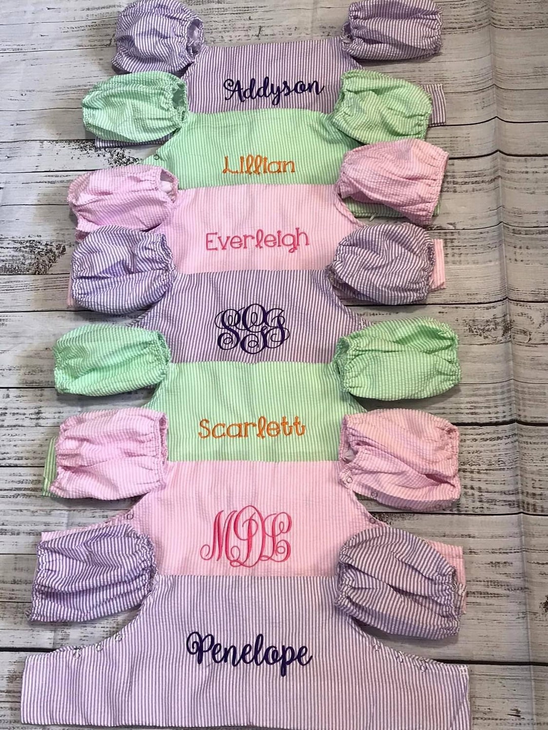 Monogram Puddle Jumper Cover Seersucker Personalized Float - Etsy