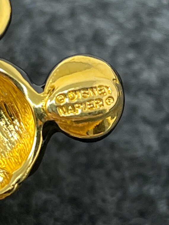 Vintage Signed Napier Disney Mickey Mouse Gold Tone B… - Gem