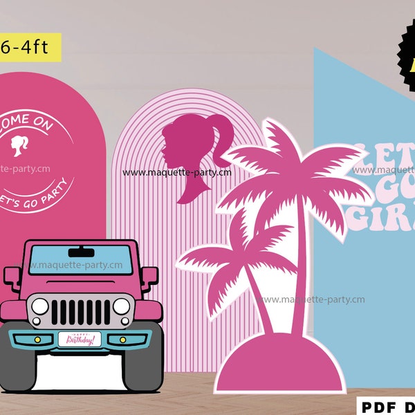 Barbie Backdrop - Etsy