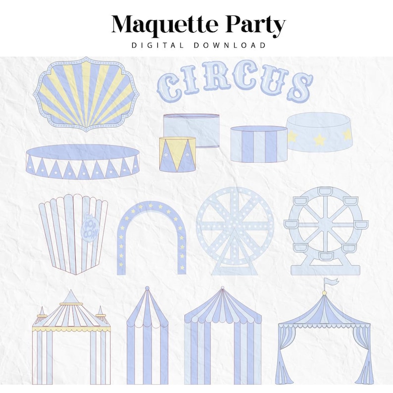 Circus SVG Bundle: 15 Carnival Cut Files for Cricut & Silhouette ...