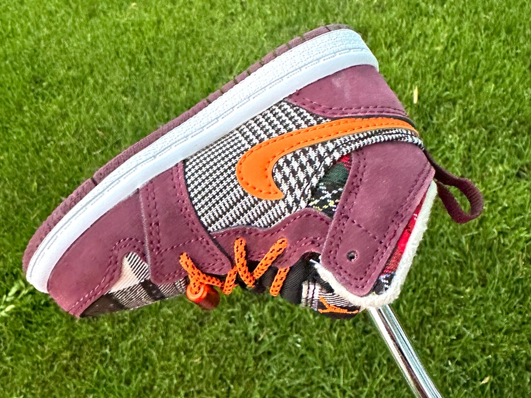 Jordan 1 Plaid Putter Cover Authentic Air Jordan One, Golf, 90s shoe ...
