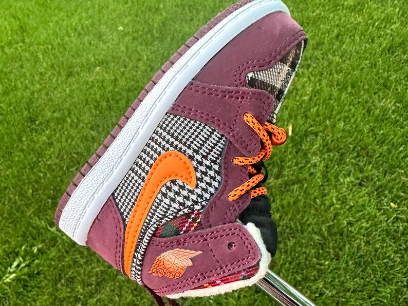 Jordan 1 Plaid Putter Cover Authentic Air Jordan One, Golf, 90s shoe ...