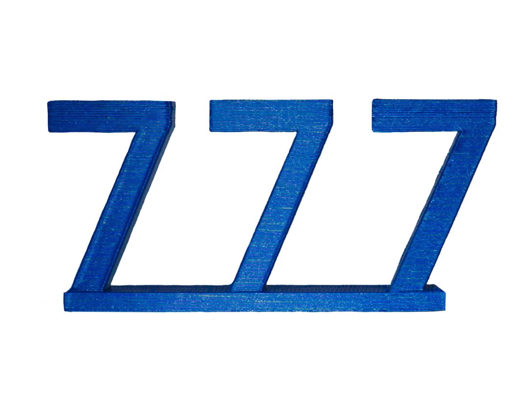 777 Angel Numbers 3D SIGN – Home Décor Wall Art – Color Options ...