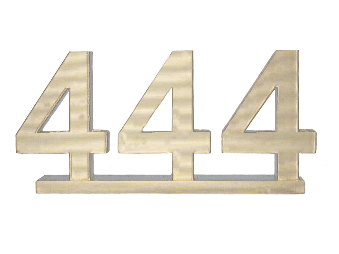 444 Angel Numbers 3D SIGN – Home Décor Wall Art – Color Options ...
