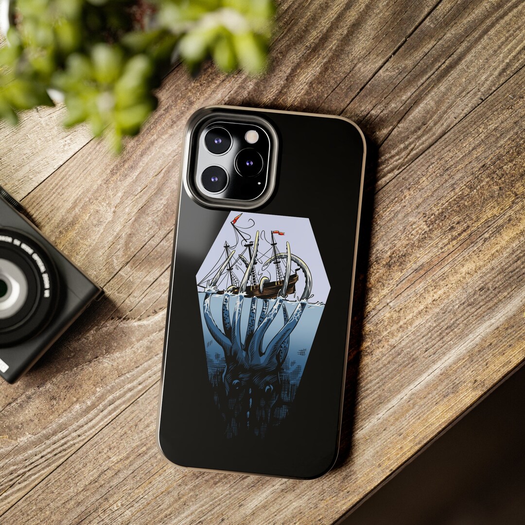 Coffin Box Horror Kraken Monster Collection Hand Drawn iPhone Cases ...