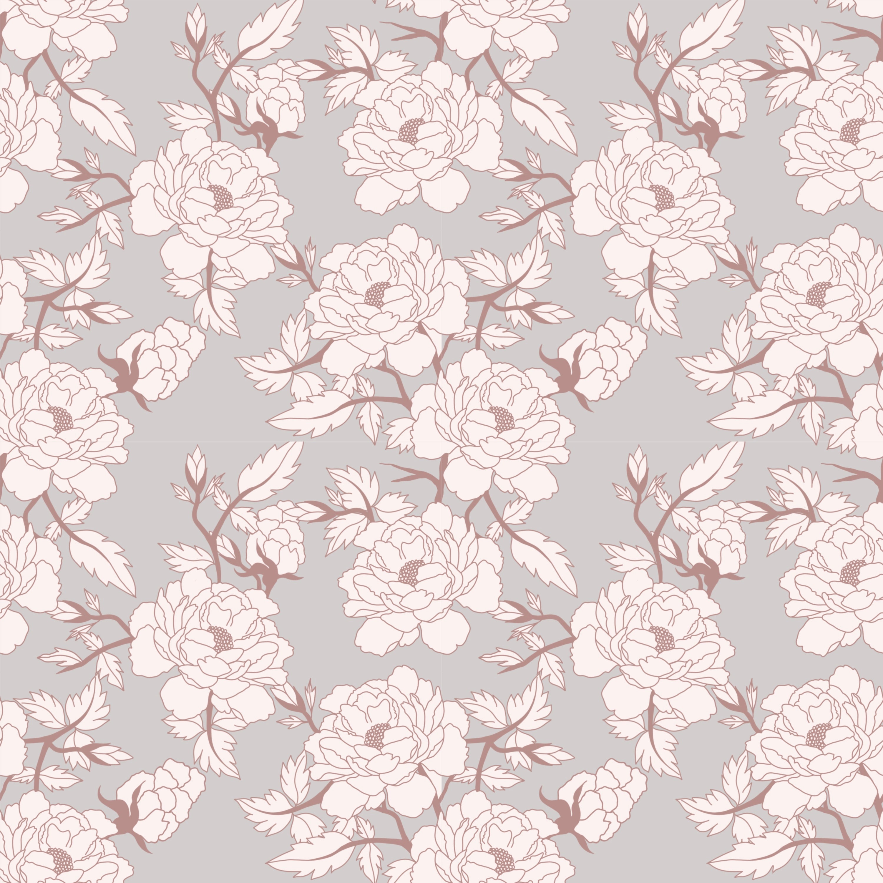 Floral Digital Paper, Flower Print, Seamless Flower Pattern, Pink ...