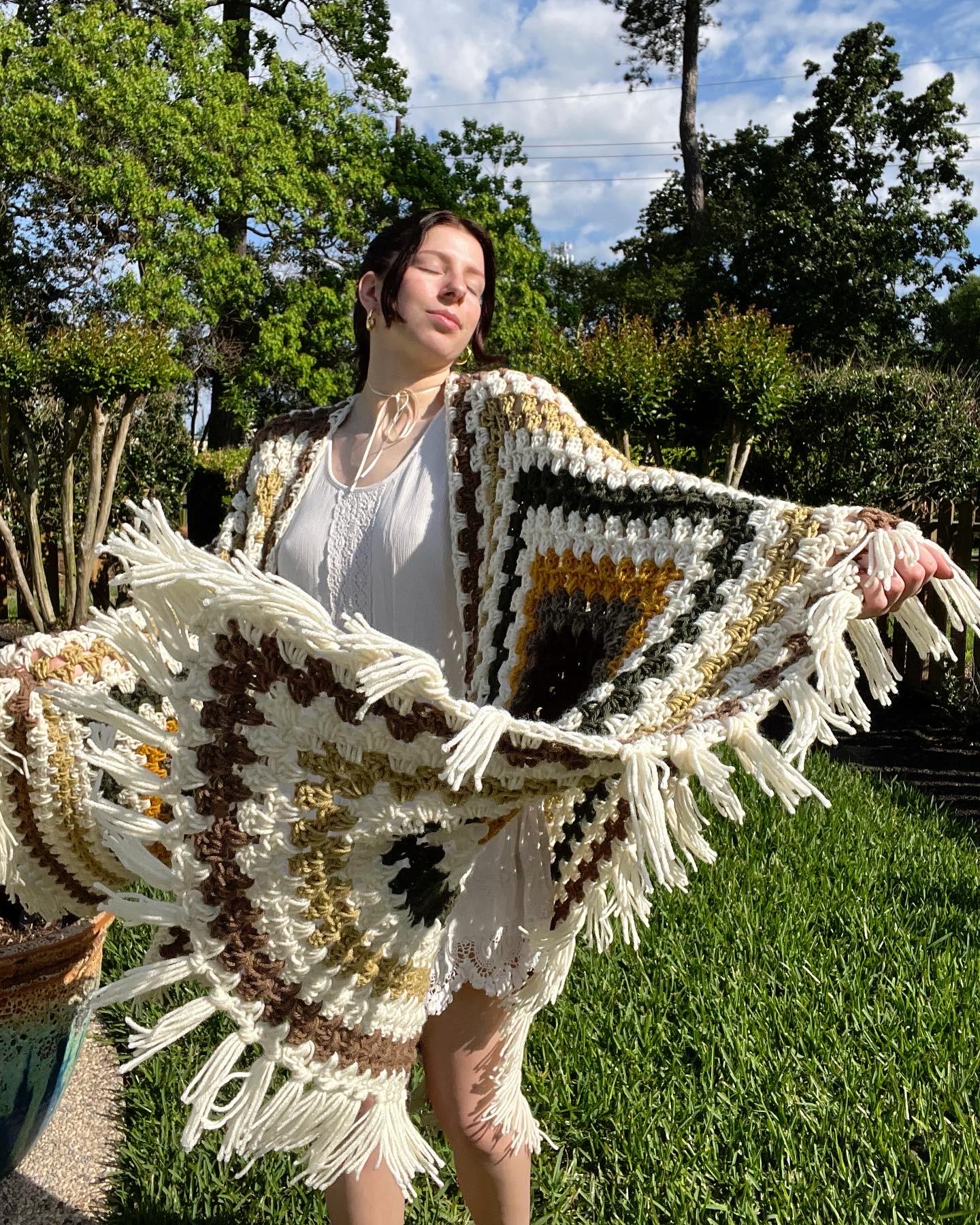 Granny Square Shawl, Digital Download - Etsy
