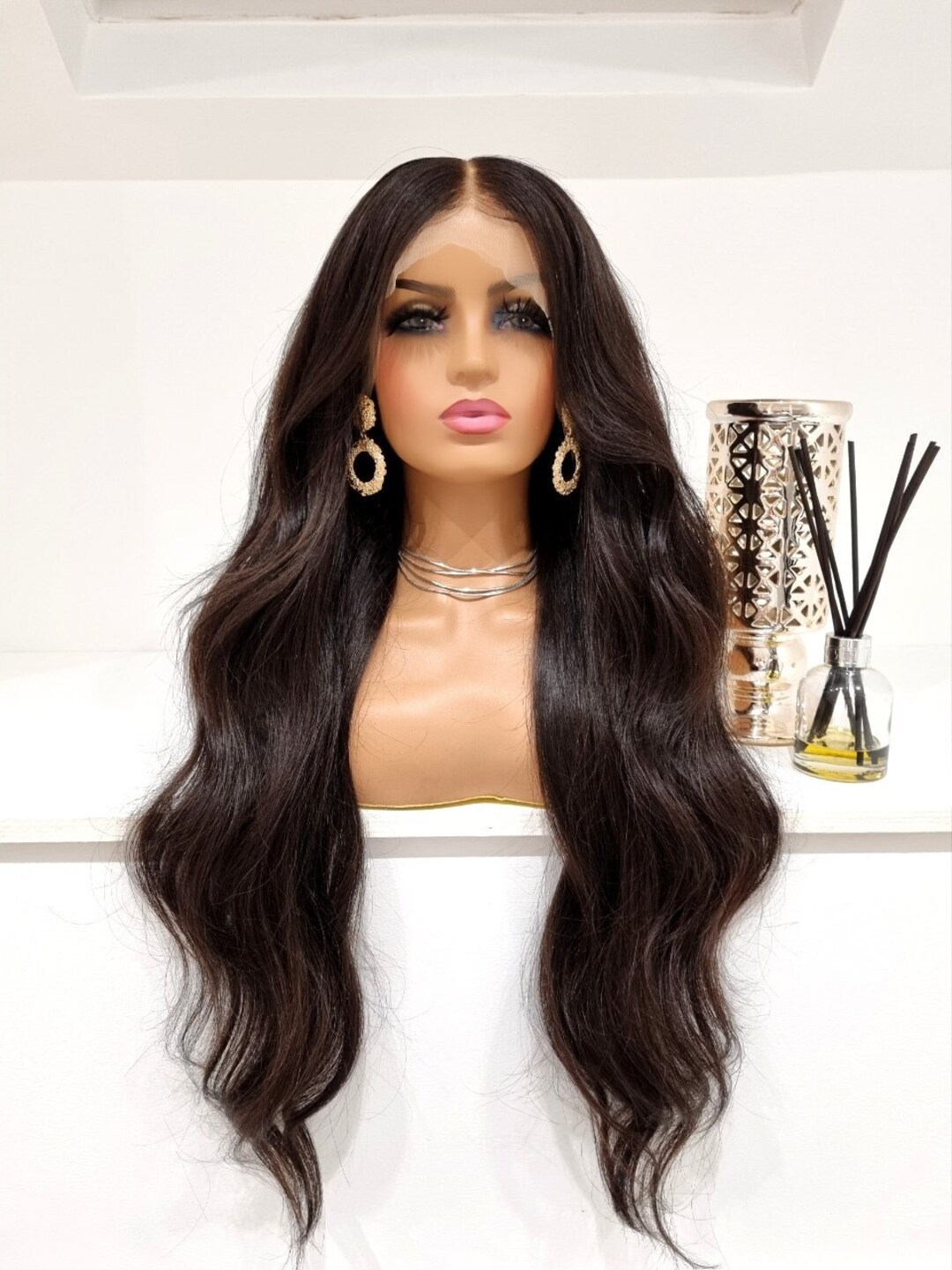 Vienna Human Hair Lace Front Wig Luxury Lace Wig Lace Wigs - Etsy