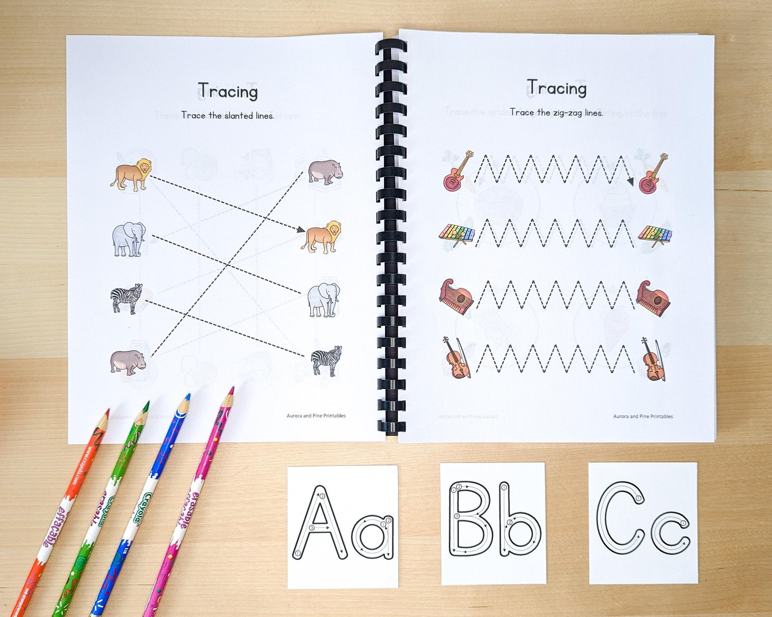 Alphabet Workbook (250 Pages) Low Prep, Printer Ink Friendly - Etsy Canada