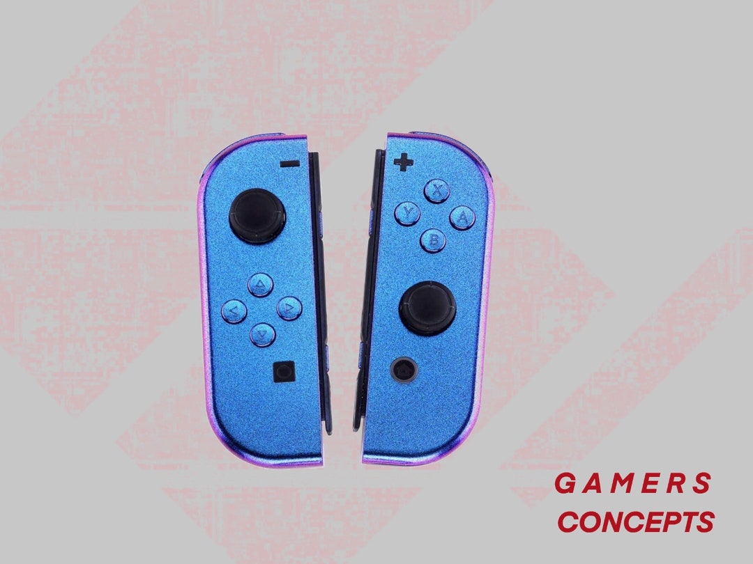 Custom Chameleon Blue/purple Joycons - Etsy