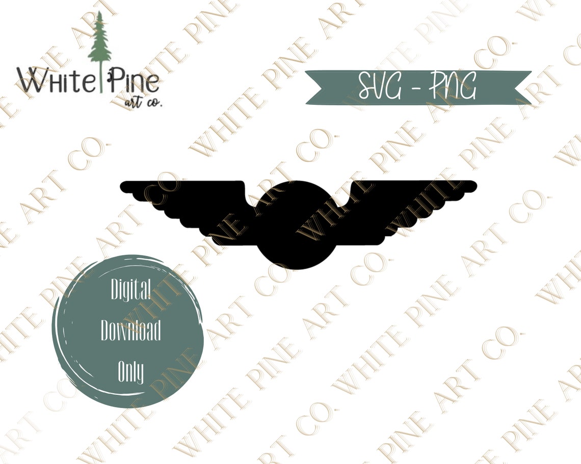 Aviation Badge SVG, Pilot Badge SVG, Pilot Wings SVG, Pilot Graduation ...