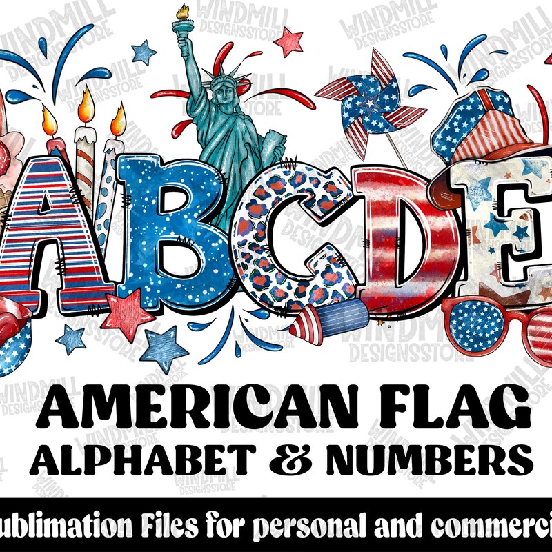 Patriotic Letters - Etsy