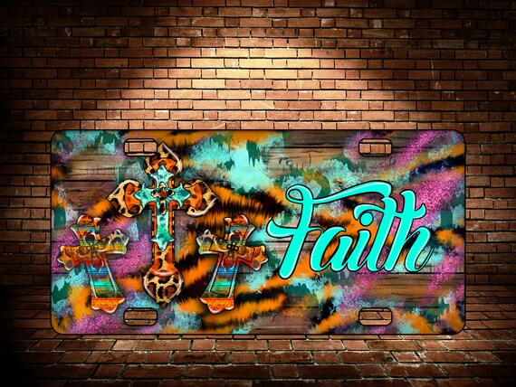 Faith License Plate Pngjesus Sublimation Designjesus License - Etsy