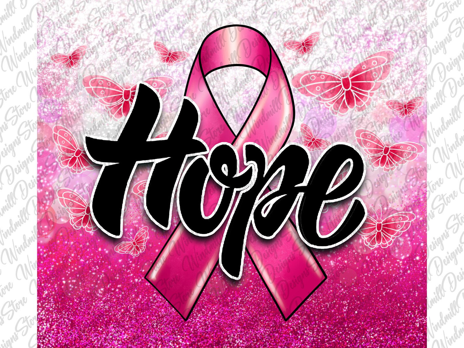 Breast Cancer Hope Tumbler Png Sublimation Design,20oz Skinny Tumbler ...