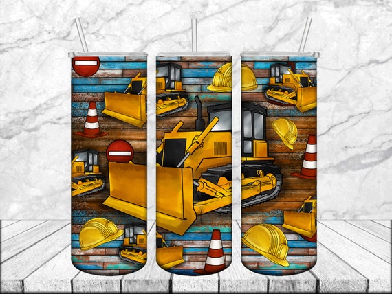 Bulldozer 20oz Tumbler Png Sublimation Design 20oz Skinny | Etsy