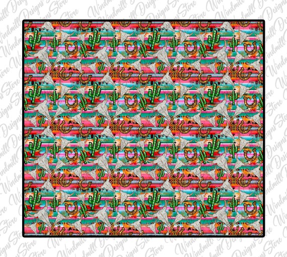 Western Seamless Patternwestern Seamless Sublimation Design - Etsy